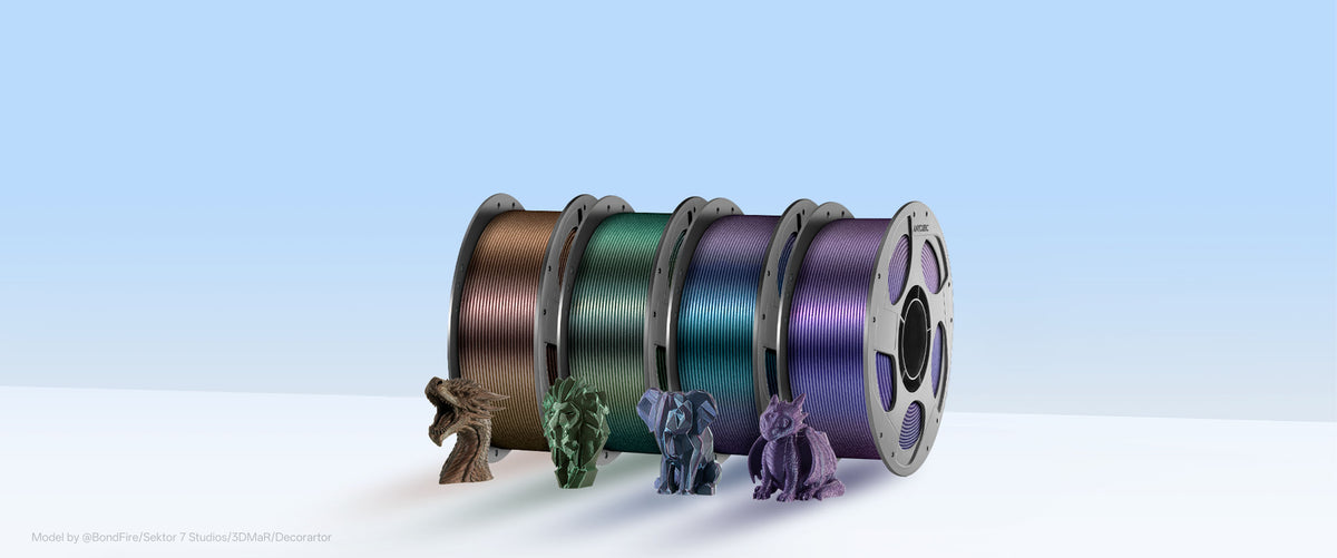 Anycubic PLA Galaxy Filament 1.75mm - Sparkly Metallic Iridescent 3D ...